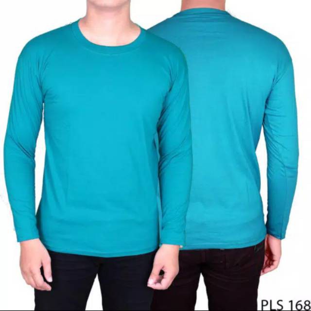 Jual KAOS POLOS COTTON COMBED 30s LENGAN PANJANG WARNA HIJAU TOSCA ... Jual KAOS POLOS COTTON COMBED 30s LENGAN PANJANG WARNA HIJAU TOSCA ...