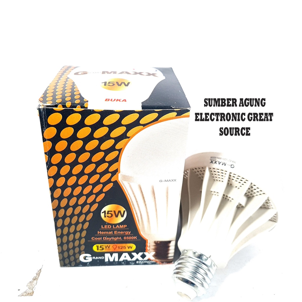 Jual Lampu LED 15W Gmaxx Grand Maxx Murah 6500K Cahaya Putih Penerangan ...