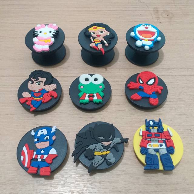 Jual Popsocket Pop Socket 3D Karakter Gambar Hero Marvel Disney Cartoon ...