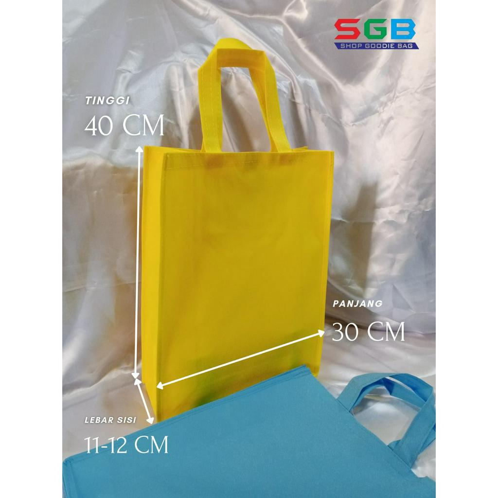 Jual Tas Spunbond Handle BOX JAHIT uk 30x40x11-12 / Goodie Bag / Tas ...