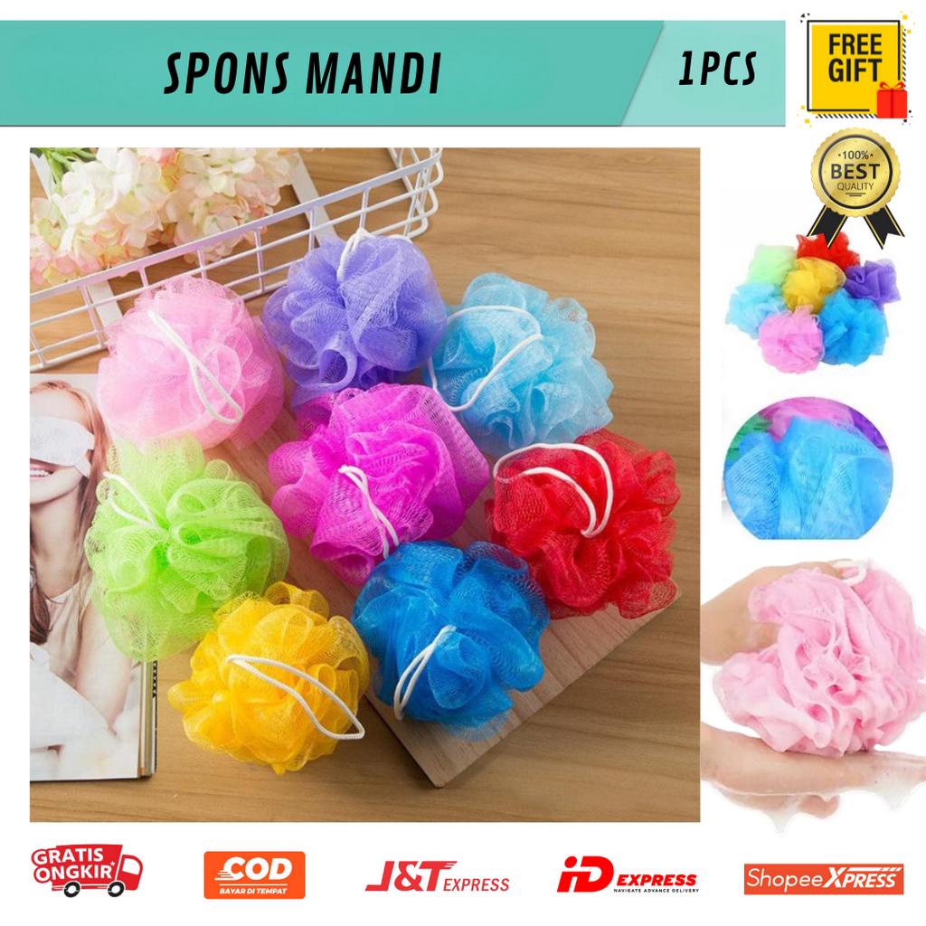 Jual Sikat Mandi Punggung/ Spons Mandi/ Bath Sponge Mandi Besar 100% ...