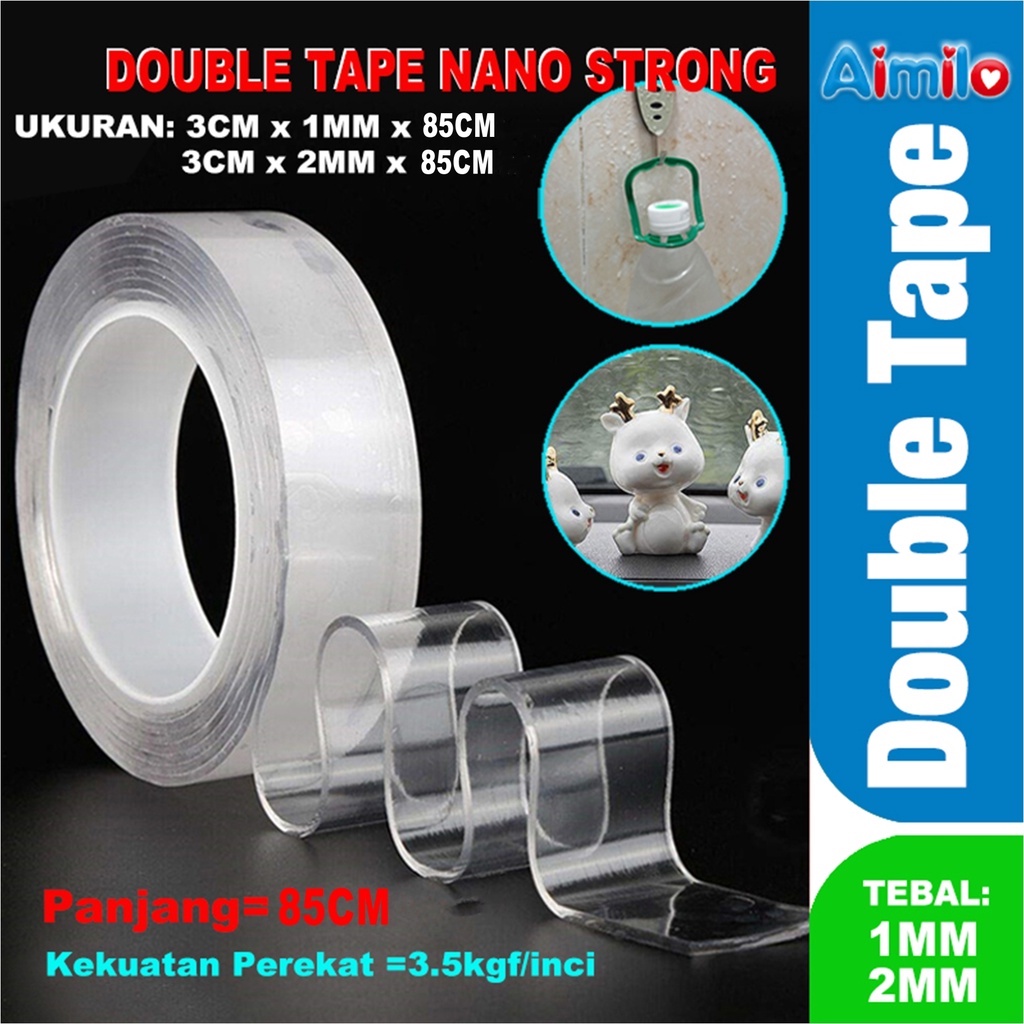 Jual Nano Tape Roll Perekat Dua Sisi Tape Tanpa Jejak Mudah Dicuci Nano ...