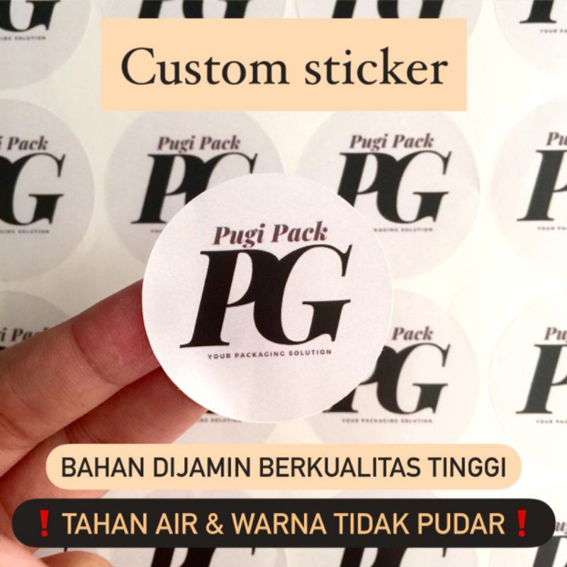 Jual CUSTOM STICKER MURAH DAN BERKUALITAS 100 pcs | Shopee Indonesia