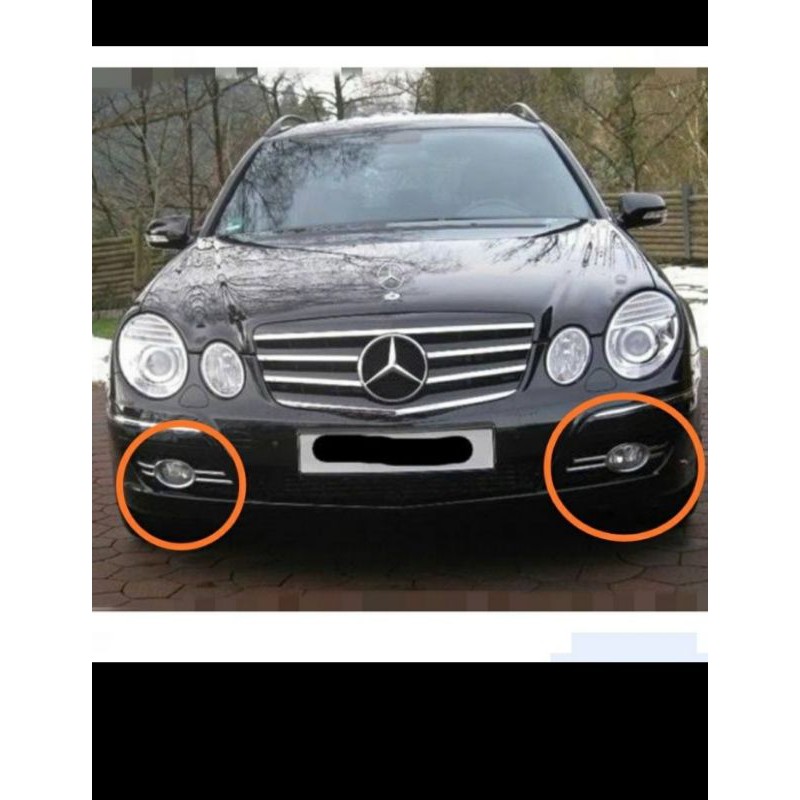 Jual Cover Fog Lamp Mercy W211 Facelift Set 2pcs Cover FogLamp Mercedes ...