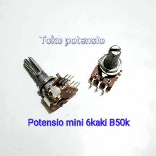 Jual POTENSIO MINI SETEREO 6KAKI B50K | Shopee Indonesia