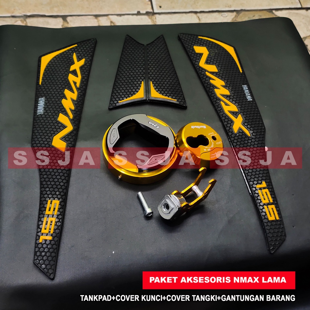 Jual 1 PAKET TANKPAD YAMAHA NMAX WARNA KUNING TULISAN KUNING TANK PAD ...