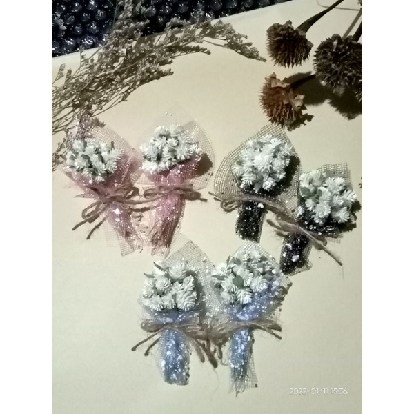 Jual Buket bunga kering knop mini tile /bucket bunga kering mini tile ...