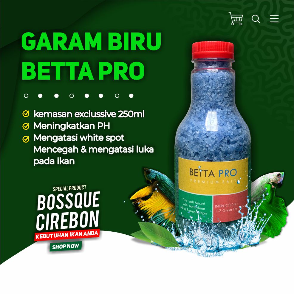 Jual Garam Biru Betta Pro Premium Salt Anti Jamur Dan Parasit Perawatan ...