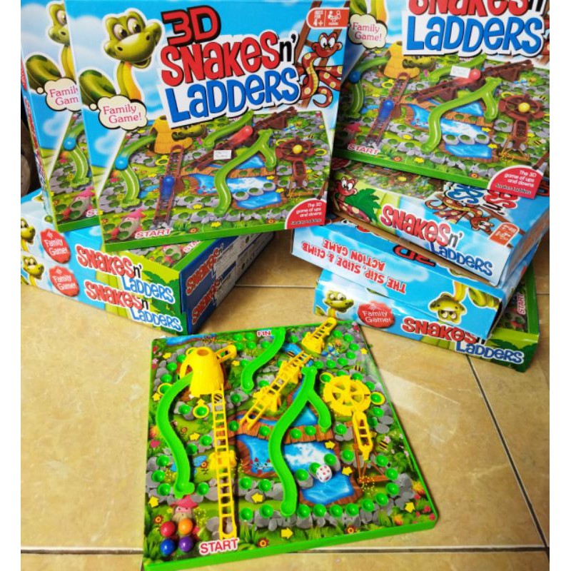 Jual mainan ular tangga 3D snakes ladder | Shopee Indonesia
