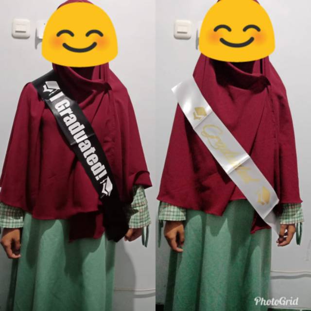 Jual Sash graduated / selempang graduated / sash wisuda / selempang ...