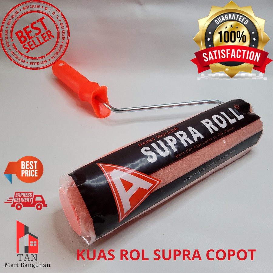 Jual Kuas Rol Cat Tembok Supra Cabut 9 inch Kuas Cat Copot Paint Roller ...