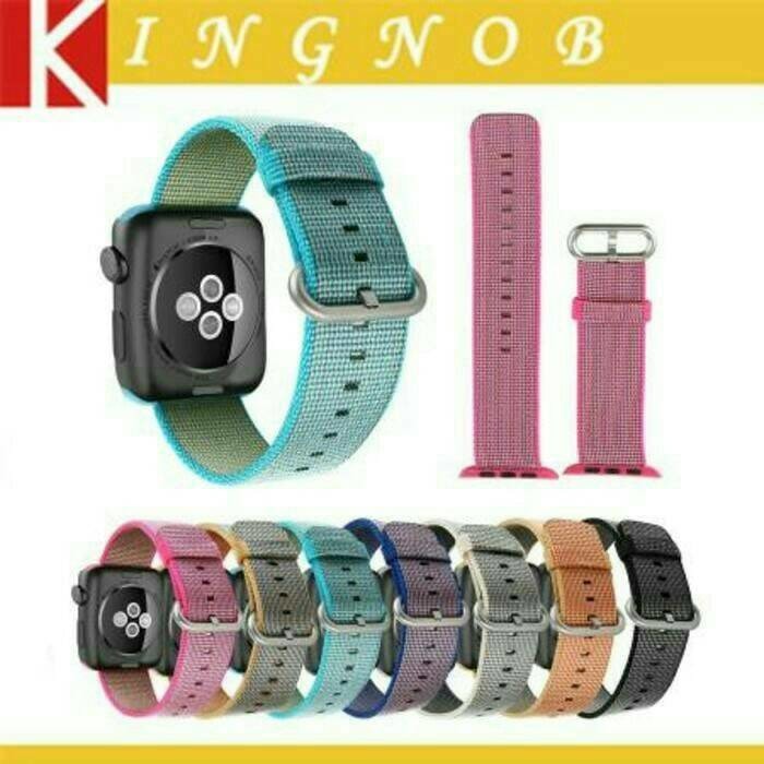 Jual 42 mm For Apple Watch Tali Jam Apple Nylon Canvas Strap Band ...