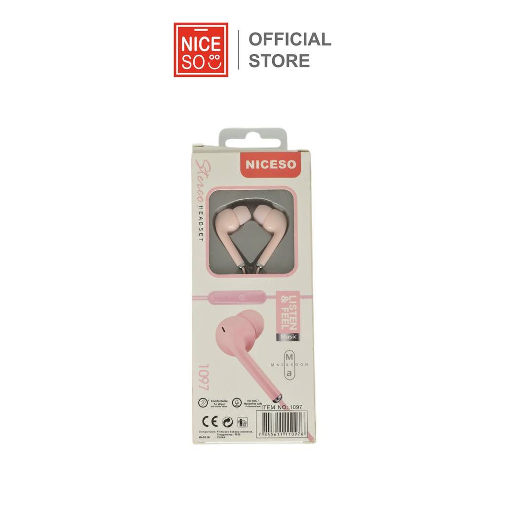 Jual NICESO Offical Handsfree / Headset 1097 | Shopee Indonesia
