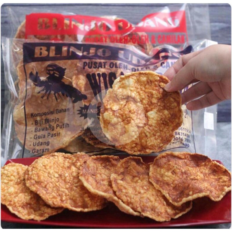 Jual blinjo udang by wisata rasa oleh oleh khas surabaya | Shopee Indonesia