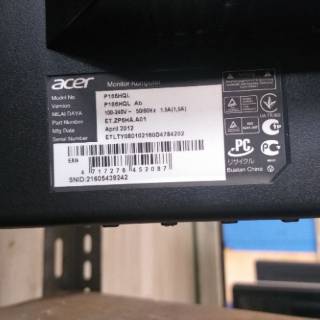 Jual Monitor LED Acer P166HQL 16 inci untuk PC kasir cctv | Shopee ...