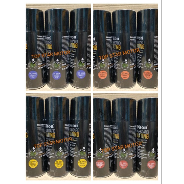 Jual Cat Semprot DITON PREMIUM DASHBOARD COATING ORIGINAL BLACK 9800 ...