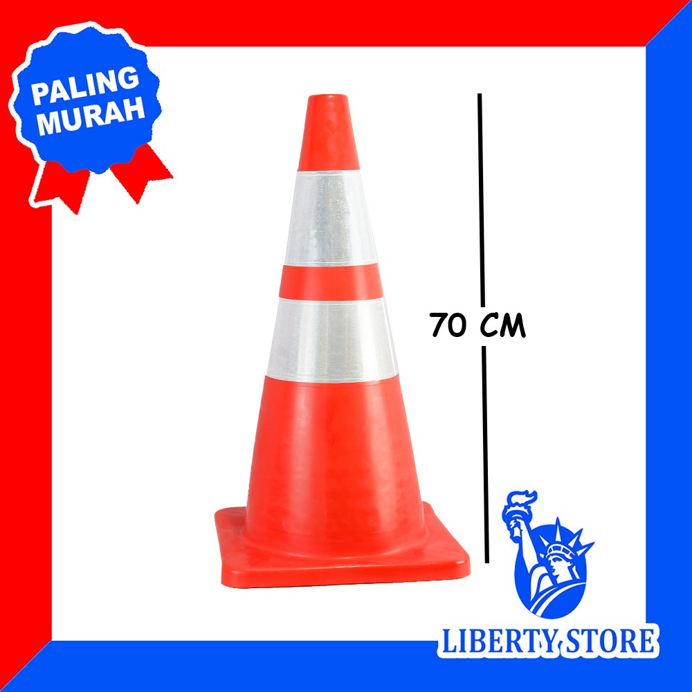 Jual Safety Traffic Cone SOS 70CM Kerucut Lalu Lintas GOSAVE | Shopee Indonesia