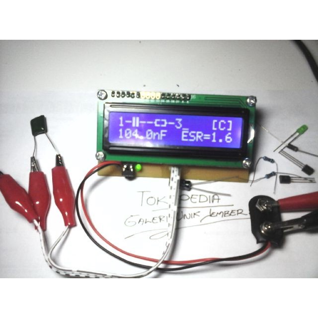 Jual ESR meter komponen tester AVR komponen tester transistor tester ...