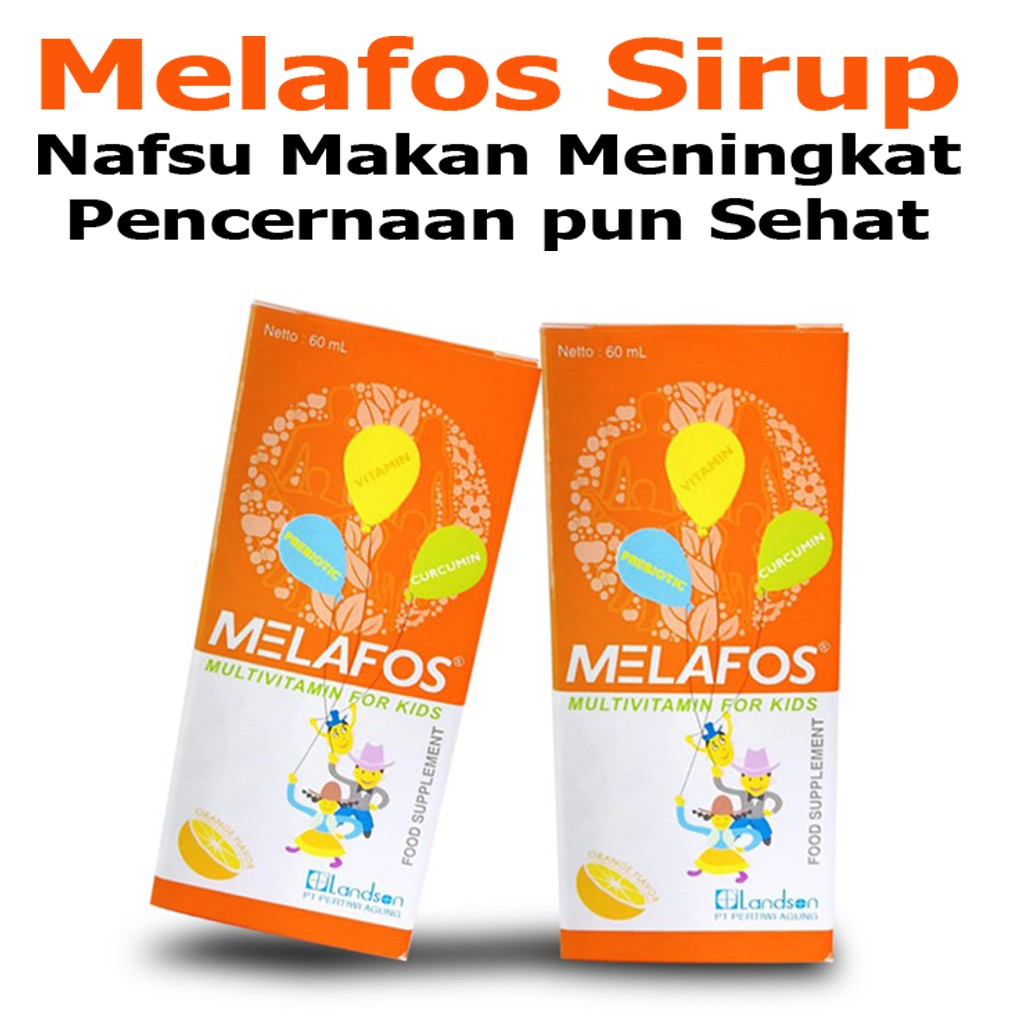 Jual Melafos Sirup 60 ml Multivitamin Nafsu Makan Anak & Pencernaan ...