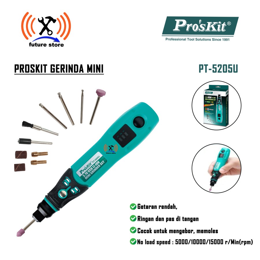 Jual GERINDA MINI PRO'SKIT PT-5205U ORIGNAL | Shopee Indonesia