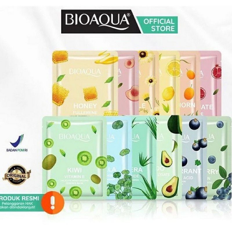 Jual Bioaqua Sheet Mask 25g | Shopee Indonesia