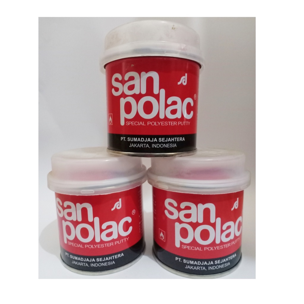 Jual Dempul san polac 250 gr, 1/4 kg dempul sanpolac , dempul mobil ...