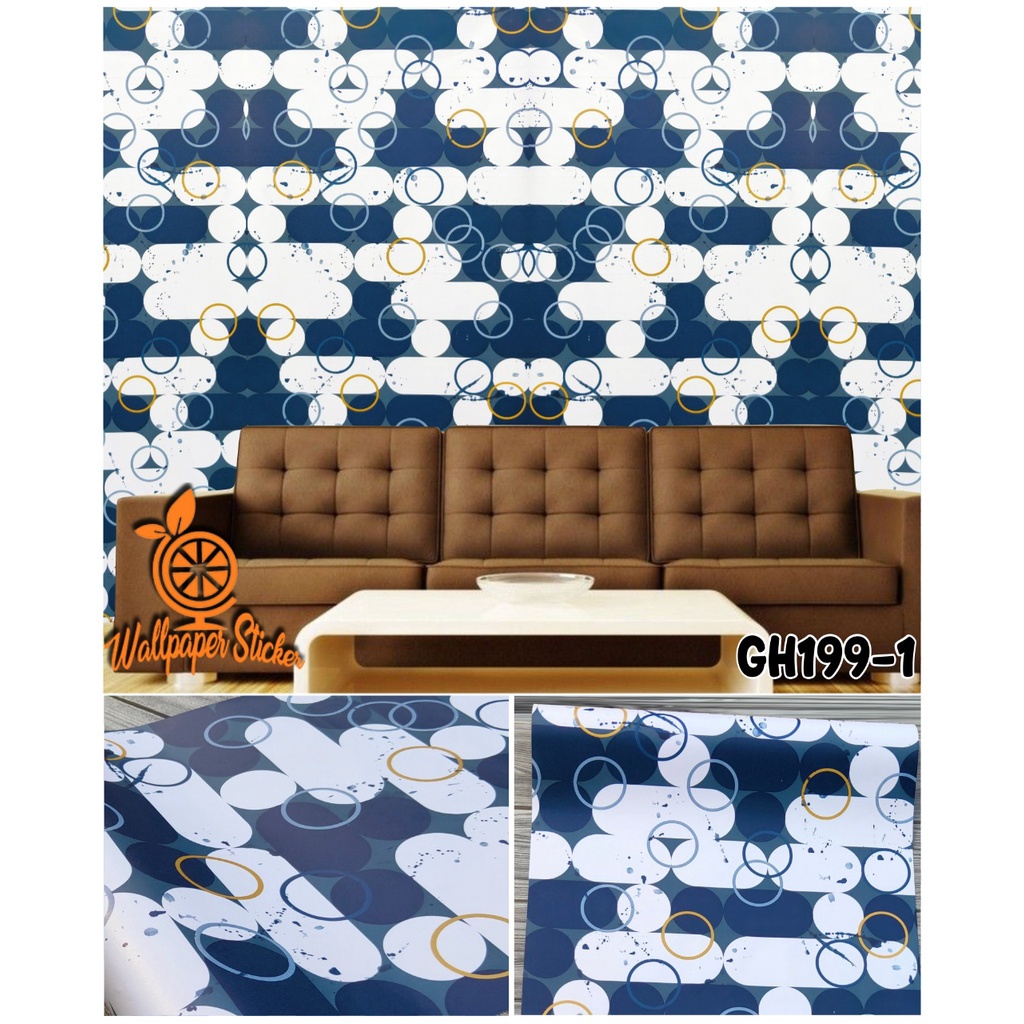 Jual Wallpaper Dinding GH Ukuran 45cm x 8m Motif Bulat-Bulat | Shopee ...