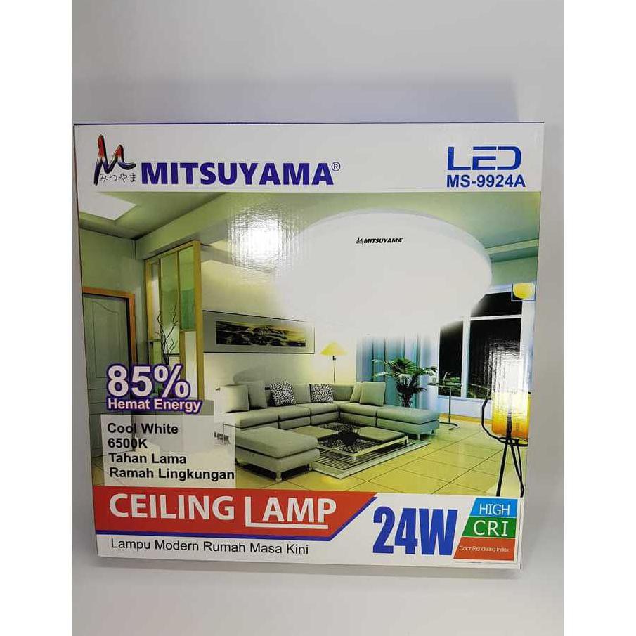Jual lampu ceiling 24w HIGH CRI 6500K Merk mitsuyama MS-9924A | Shopee ...