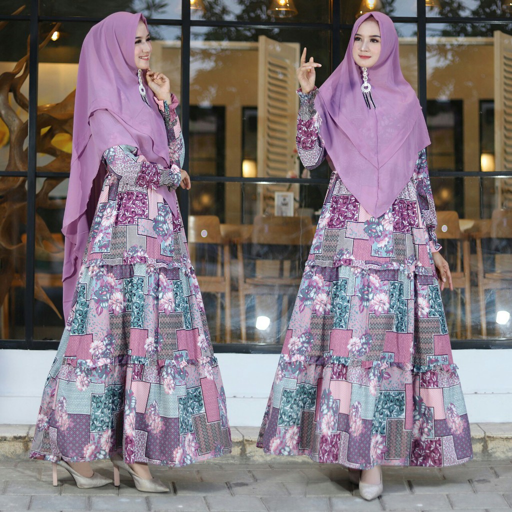 Jual Baju Muslim wanita Pakaian Muslim Wanita Syari Muslim Remaja Gamis ...