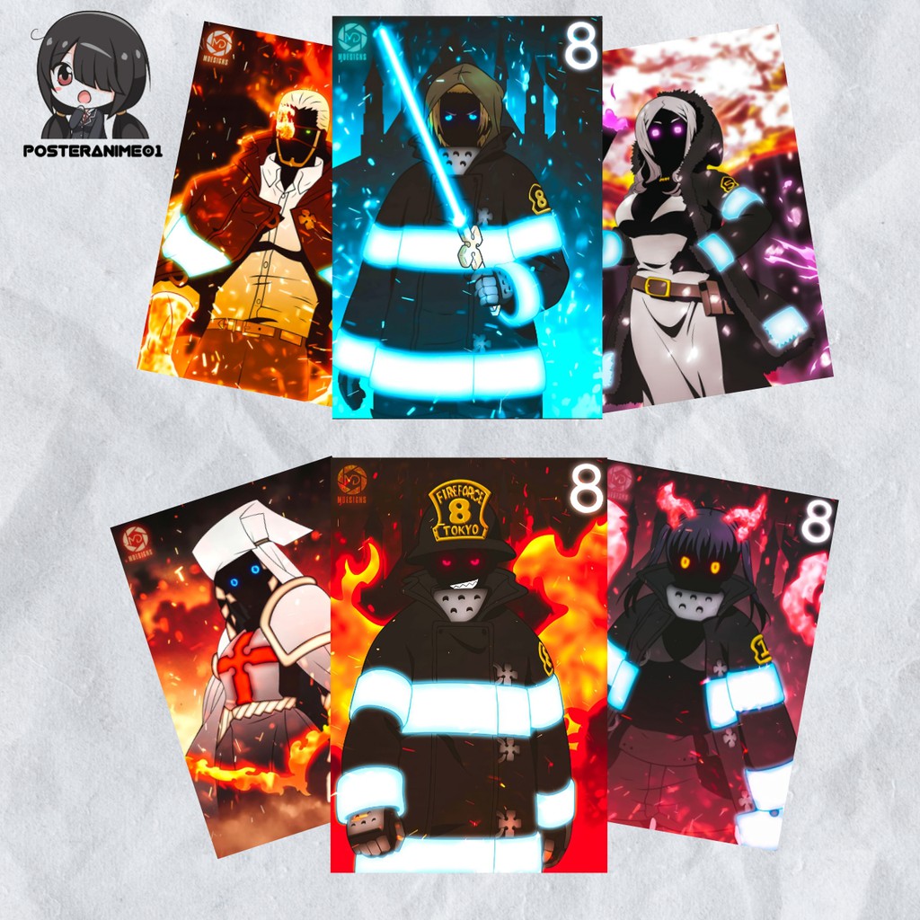 Jual Poster Anime enen no shouboutai fire force #2 | Poster enen no ...