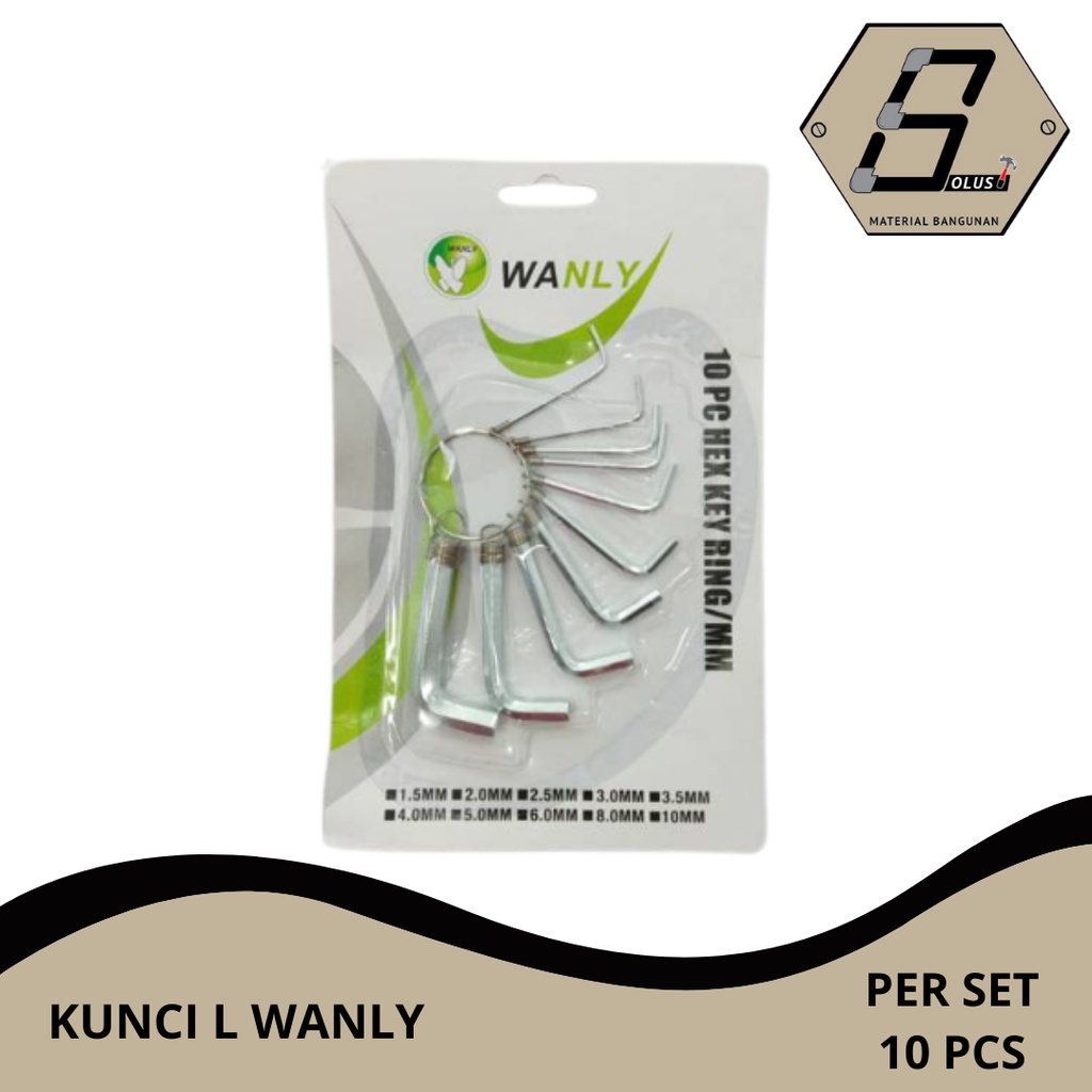 Jual KUNCI L WANLY,PER SET (10 PCS) | Shopee Indonesia