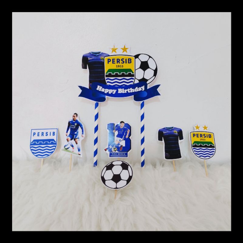 Jual Topper Persib topper sepak bola hiasan ulang tahun happy birthday ...