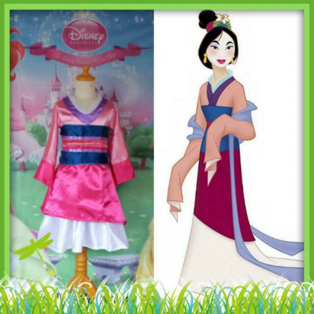 Jual Mulan pink/Kostum Princess Mulan/Kostum Mulan Anak | Shopee Indonesia
