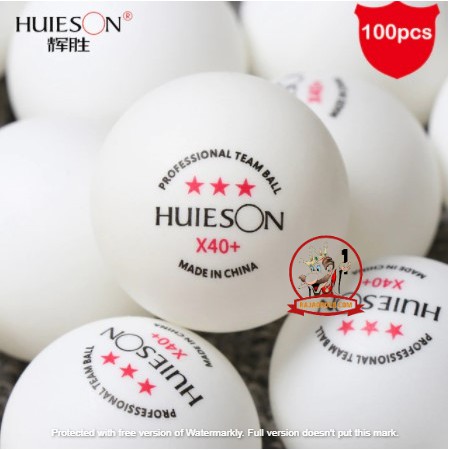 Jual 100 Pcs Bola Pingpong Tenis Meja HUIESON X40+ [PUTIH] | Shopee ...