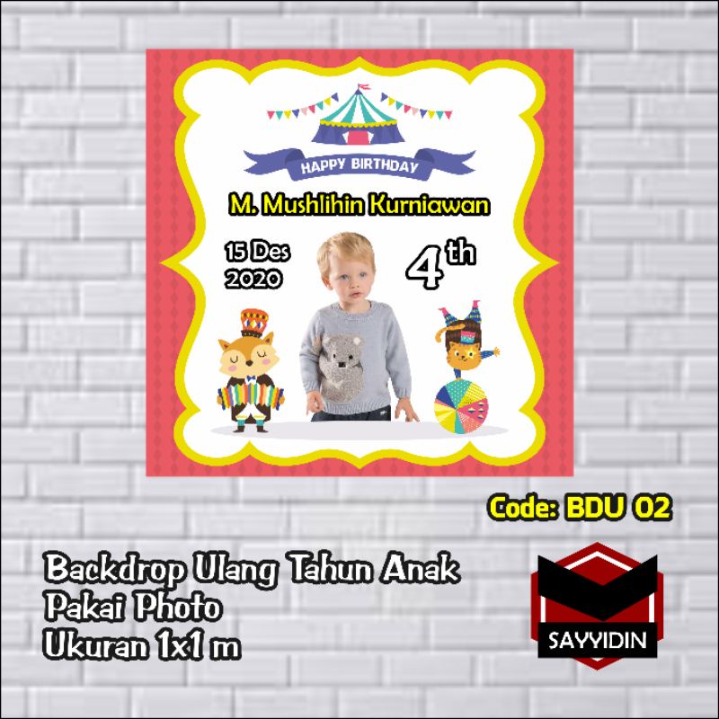 Jual Backdrop / Spanduk / Banner Ulang Tahun Anak Tema Sirkus | Shopee ...