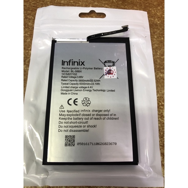 Jual BATTERY INFINIX BL-58BX/ HOT 9 PLAY/ HOT 10 PLAY ORI | Shopee ...