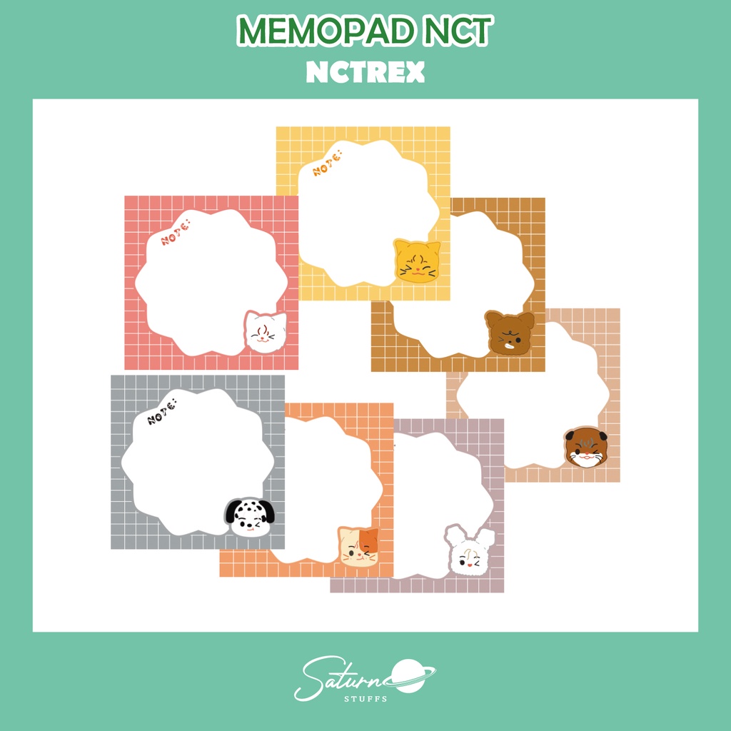 Jual NCT - MEMOPAD NCT / NOTES NCT (CUTE ANIMAL) | Shopee Indonesia