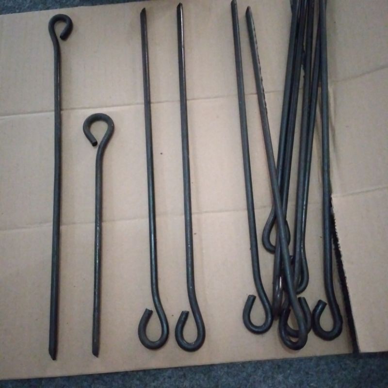 Jual patok pasak tenda besi 30cm 0.5mm diameter | Shopee Indonesia