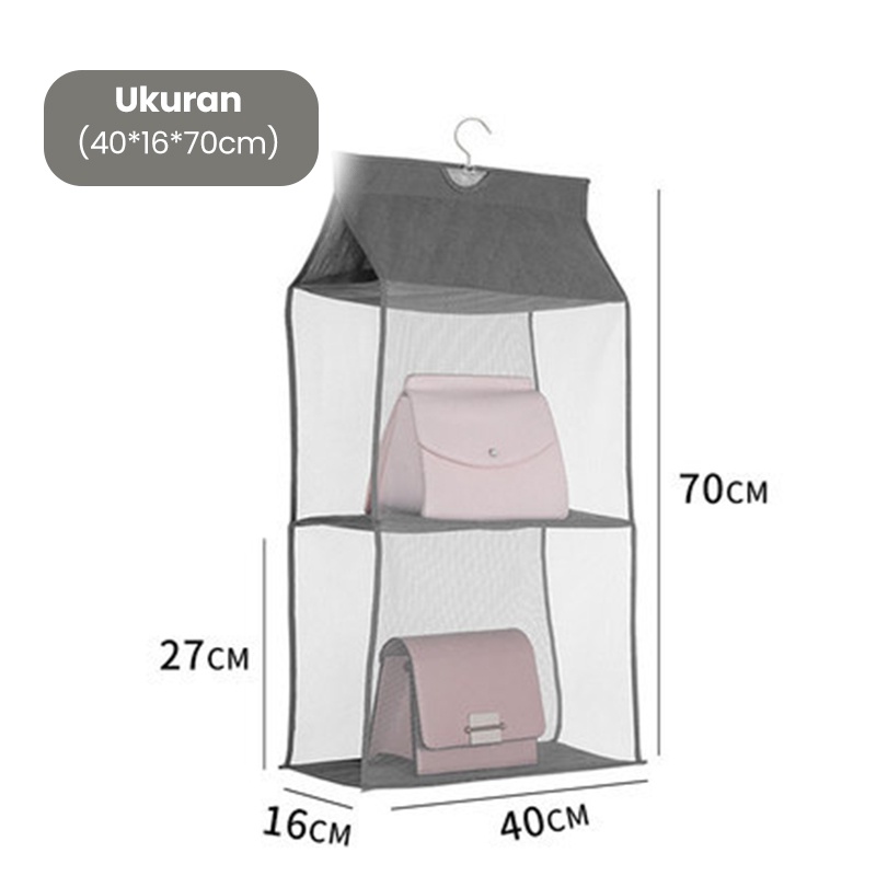 Jual Halu Rak Tas Gantung Bag Organizer Rak Bag Kotak Tempat ...