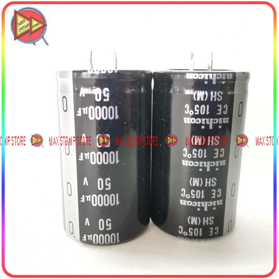 Jual Kapasitor Elco Nichicon 10000uf 50V Capasitor Polar Ampli Filter ...