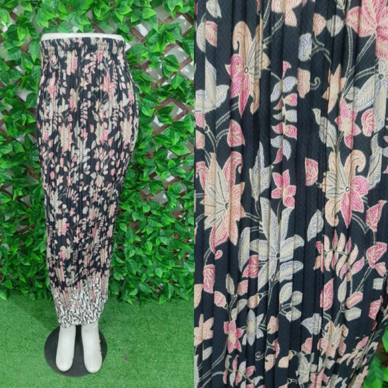 Jual (REAL PICTURE) rok batik plisket jumbo | Shopee Indonesia