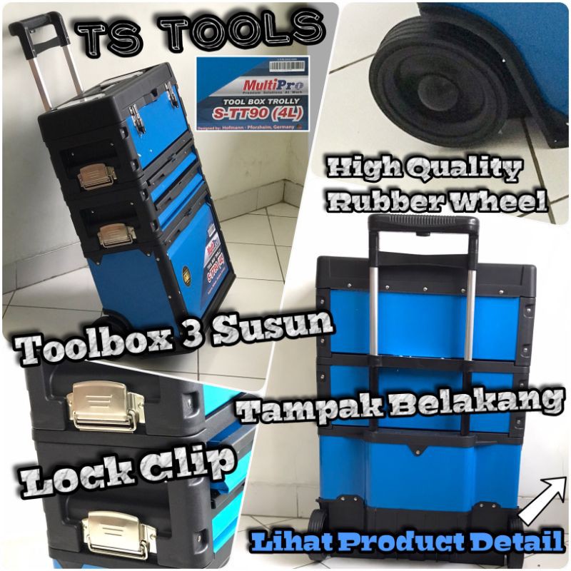 Jual Tool Box Trolley Set 3 Susun Laci Tool Kit Set Cabinet | Shopee Indonesia