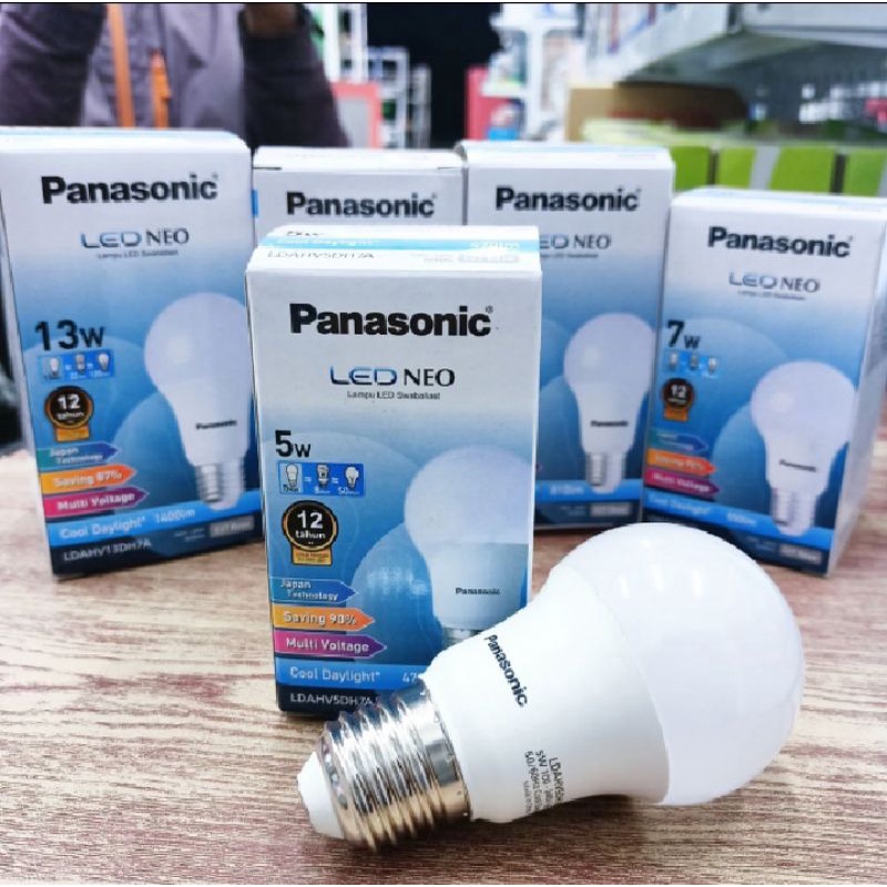 Jual Panasonic lampu Led Neo 3W, 5W, 7W, 9W, 11W, 13W, 15W, 18W, 20W, 23W | Shopee Indonesia