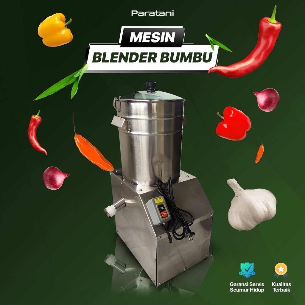 Jual Mesin Blender Bumbu Kapasitas 5Kg Mesin Selip Bumbu Giling Bumbu ...
