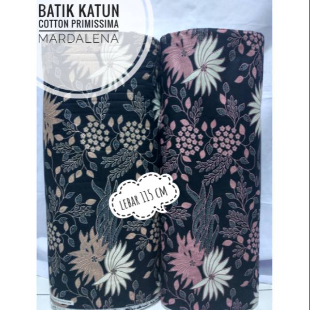 Jual bahan kain batik katun halus cotton primissima mardalena / batik ...