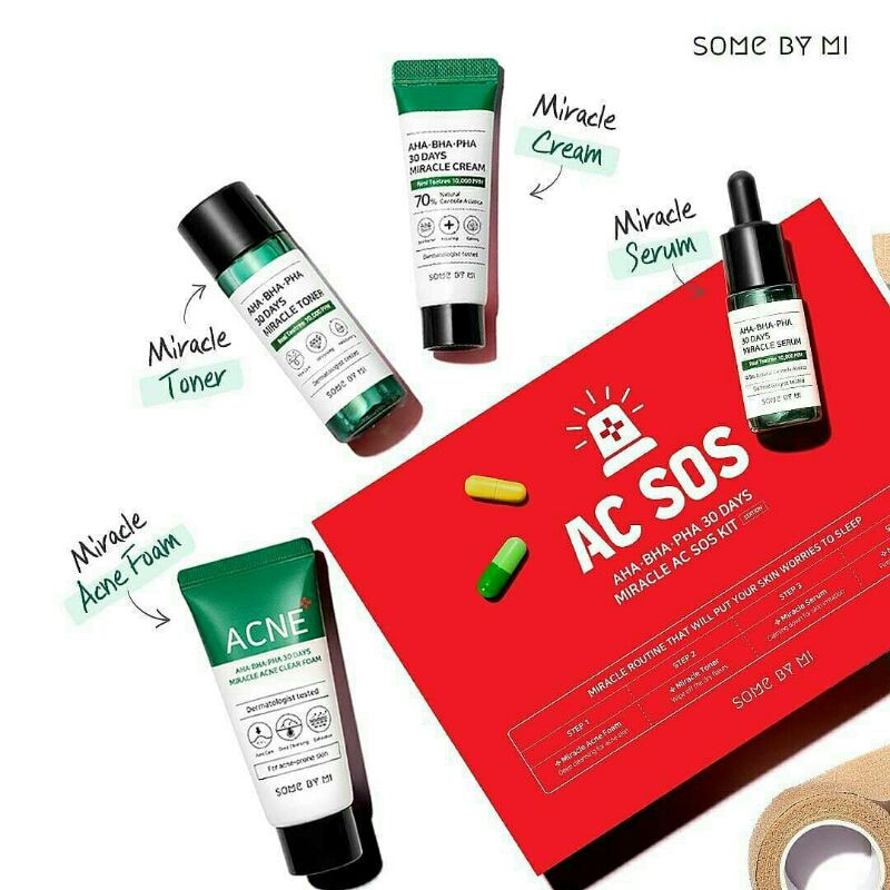 Jual SOMEBYMI AHA-BHA-PHA 30DAYS MIRACLE AC SOS KIT | Shopee Indonesia
