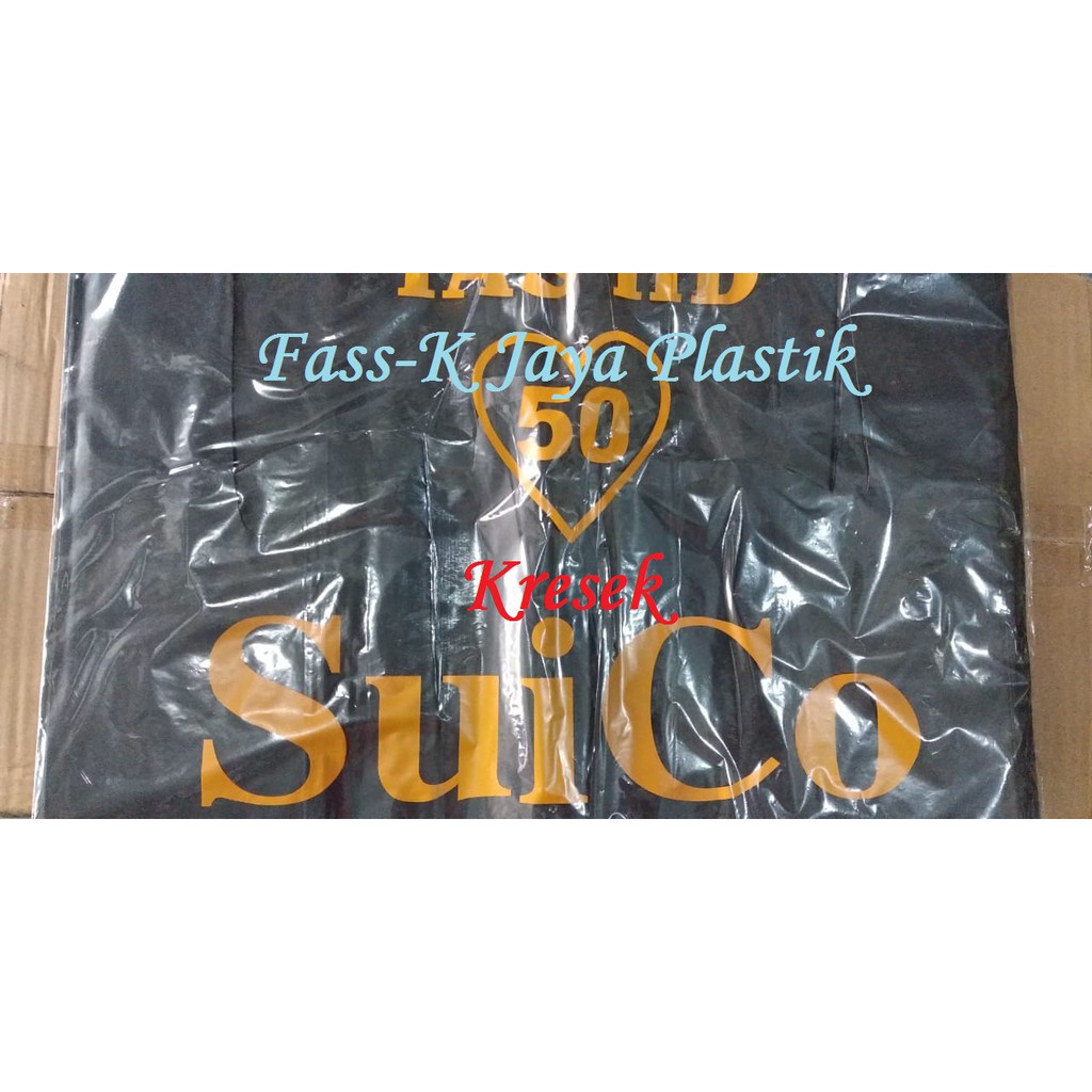 Jual Kantong plastik hitam 50 / kantong pembungkus / KRESEK hd asoi asoy sangkek PEMBUNGKUS ...
