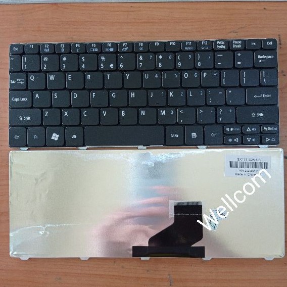 Jual Keyboard Acer Aspire One 522 532 D255 D257 D260 D270 Happy Black ...