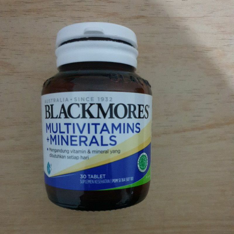 Jual BLACKMORES MULTIVITAMINS + MINERALS , 1 botol isi 30 tablet | Shopee Indonesia