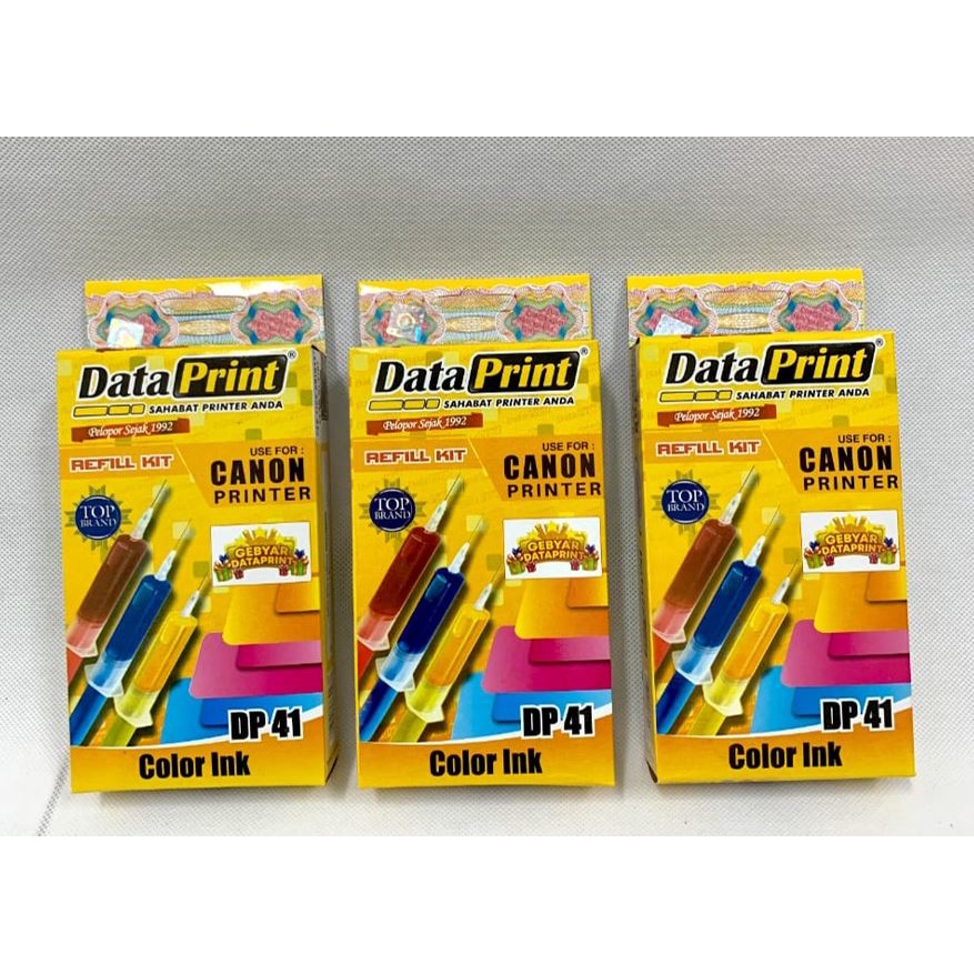 Jual TINTA DATA PRINT DP 41 COLOUR / TINTA SUNTIK CANON WARNA | Shopee ...